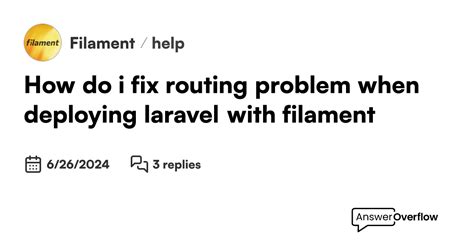 How Do I Fix Routing Problem When Deploying Laravel With Filament