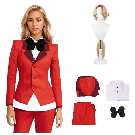 Hazbin Hotel 2024 Charlie Morningstar Cosplay Costume And Wig Halloween