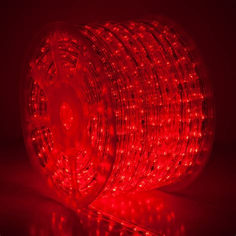 Red Led Rope Light 2 Wire 12 120 Volt