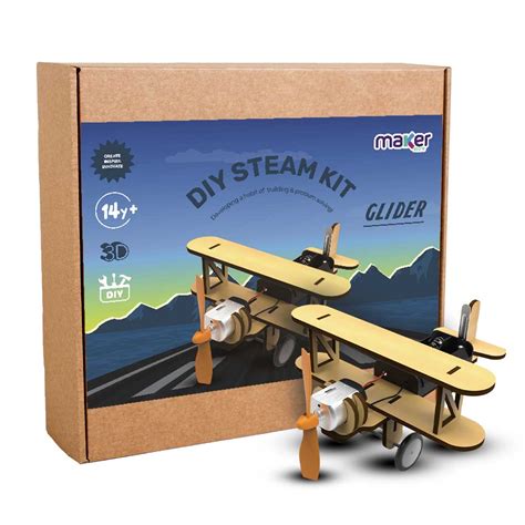 Kit Robótica Stem Educacional Mdf Montagem Aviãozinho
