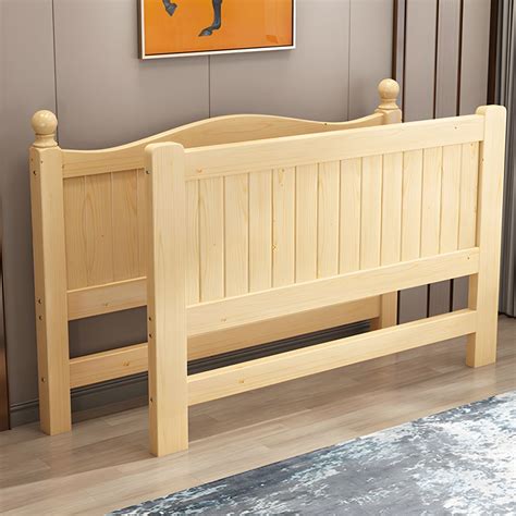 Modern Style Slat Headboard Solid Wood Freestanding Headboard Headboards