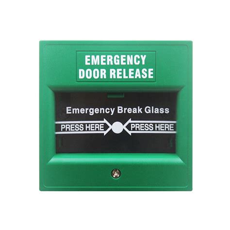 Securi Prod Emergency Door Release Switch Green Saunderson Security
