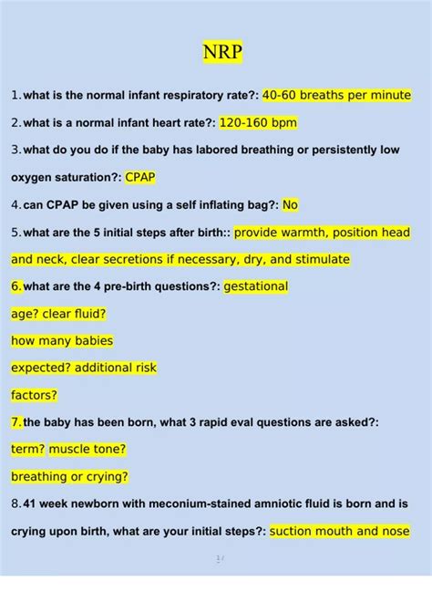 NEONATAL RESUSCITATION PROGRAM BUNDLED ALL NRP Th Edition NRP Exam NRP TH EDITION Parts And