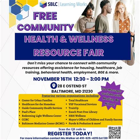 Sblc Communityresourcefair Wellness Sblc Learning Works