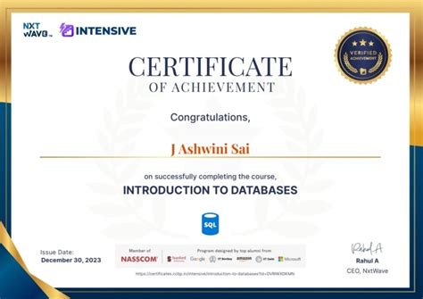 J Ashwini Sai On Linkedin Rahulattulurisir Nxtwaveteam Nxtwaveccbp Nxtwaveintensive