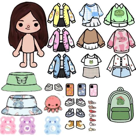 Toca Boca Paper Doll Em 2023 Desenhos Boca Modelo De Boneca De Papel