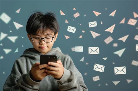 Premium Photo Person Managing Schedules And Emails Efficiently Using Smartphone Apps