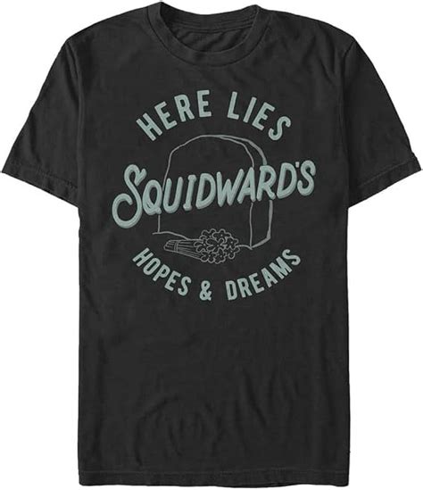 Nickelodeon Big And Tall Spongebob Squarepants Eulogy For Squidward Mens Tops Short Sleeve Tee