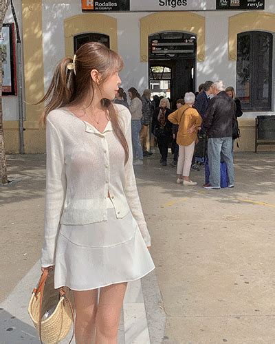 봄신상 샤잉 라운드 골지 가디건 4color 데일리러블리걸리시데이트룩봄신상봄코디꾸안꾸이지룩가녀린골지니트골지가디건봄가디건라운드넥 에이블리