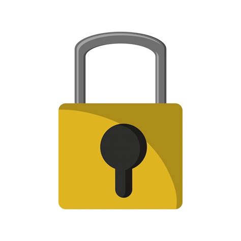 premium vector padlock security system
