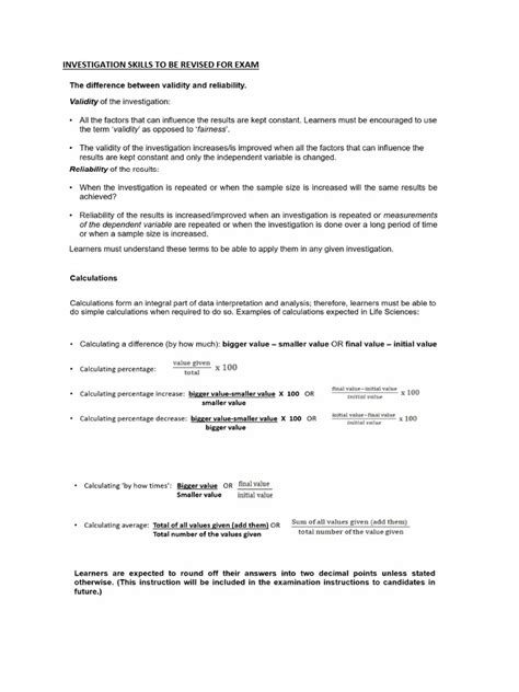 Investigation Practice Questions Pdf