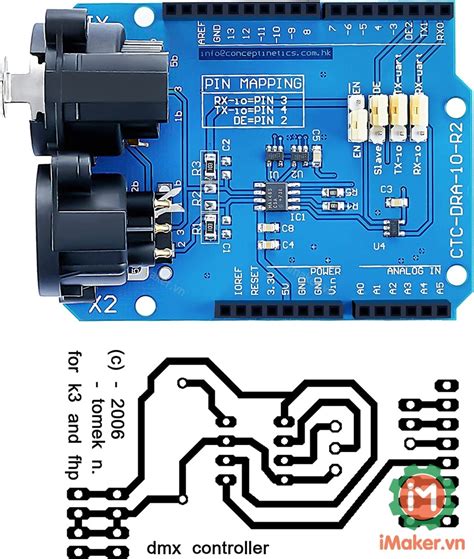 Mạch Dmx Shield Arduino Compatible