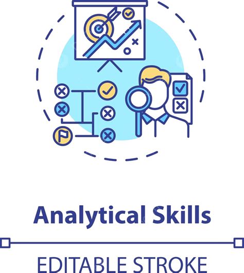 Analytical Skill Concept Icon General Company Decision Making Vector