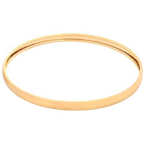 قیمت و خرید النگو طلا 18 عیار زنانه طلای مستجابی مدل آینه ای دامله کد 4