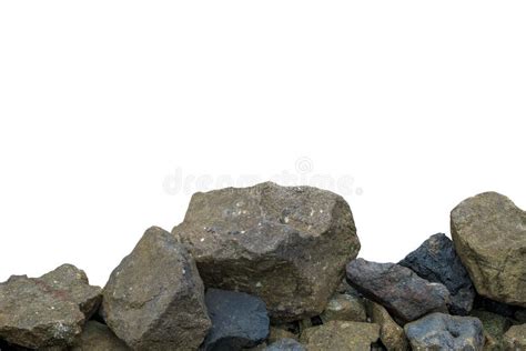 Roca Grande Aislada En Blanco Imagen De Archivo Imagen De Aislado Truncamiento 254938525