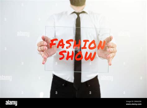 Writing Displaying Text Fashion Show Business Overview Exibition That Involves Styles Of