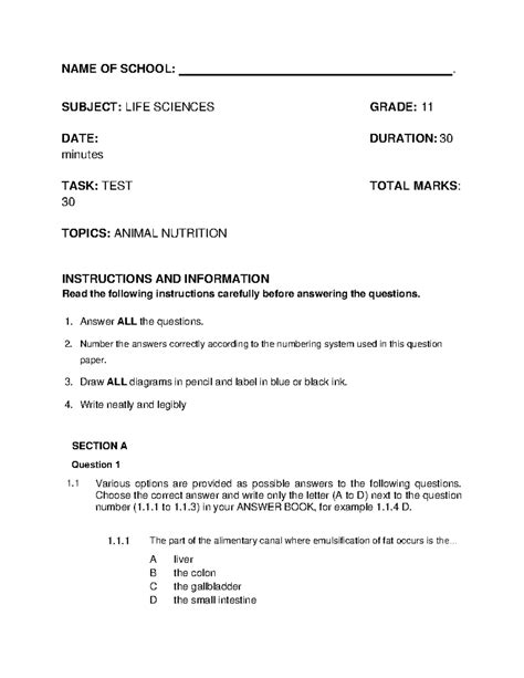 Agricultural Sciences Revision Material T3 Gr 11 Western Cape Education Department Directorate