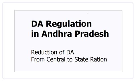 Ap Prc 2022 Da Regulation In Rps 2022 Dearness Allowance Regulation