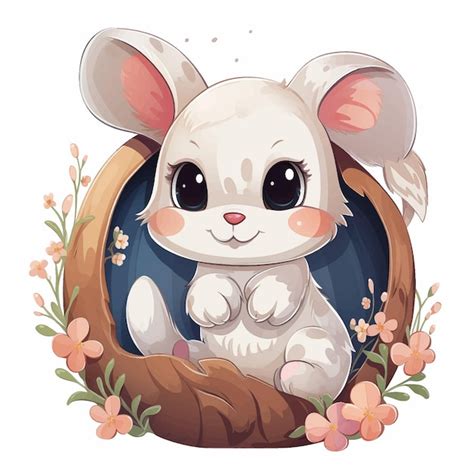 Premium Vector Bunny Hatches From Egg On Easter