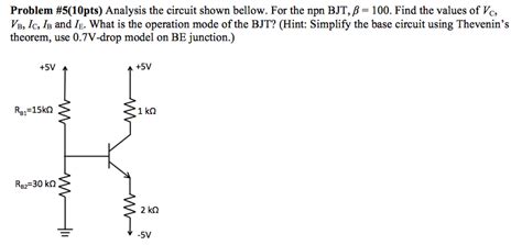 Solved Problem 510pts Analysis The Circuit Shown Bellow