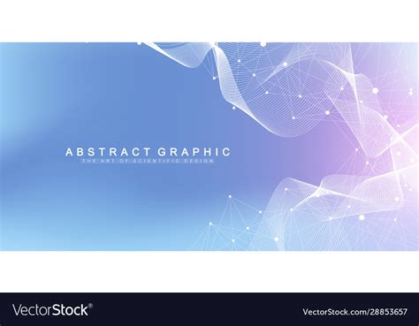 Big Genomic Data Visualization Dna Helix Vector Image