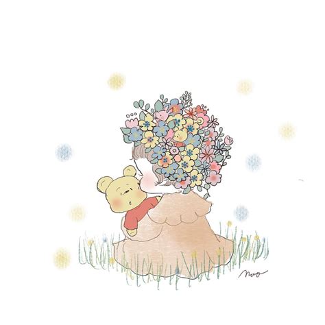 噗噗治愈系简笔画百亩森林快乐踏青 Ins 27… 高清图片，堆糖，美图壁纸兴趣社区