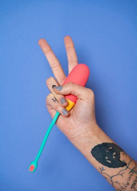 Free Photo Close Up Hand Holding Sex Toy
