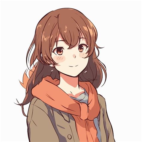 Premium Vector Young Girl Animestyle Character Vector Illustration