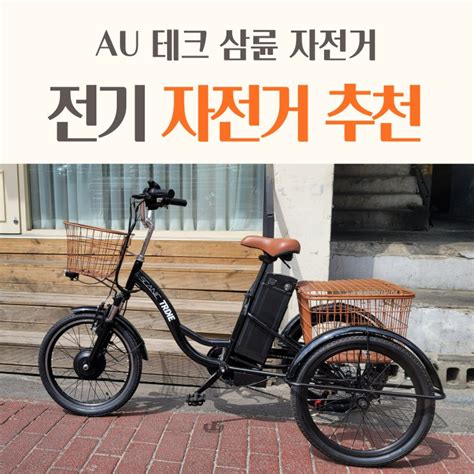 전기자전거추천 Au테크 스카닉 트라이크 삼륜전기자전거 네이버 블로그