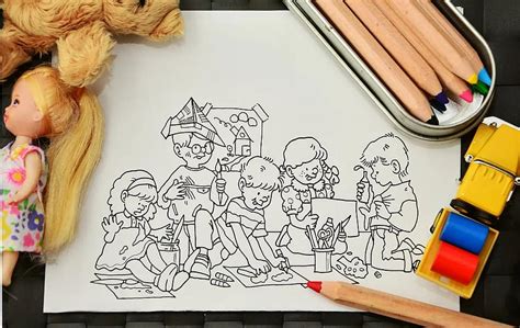 페이지 색칠하기 어린이 상상하다 공원 숨겨진 물건 수색 착색 페이지 그림 무늬 디자인 귀엽다 Pikist