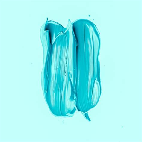 Premium Photo Mint Brush Stroke Or Makeup Smudge Closeup Beauty