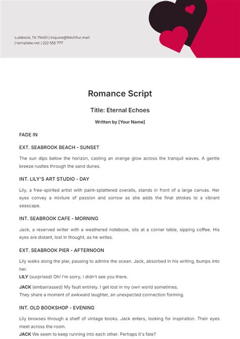 Free Av Script Template To Edit Online