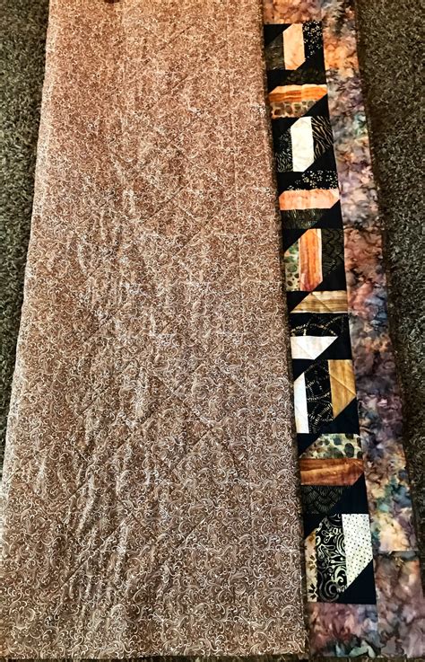 Batik Quilt Zig Zag Pattern Blanket Throw Patchwork Etsy