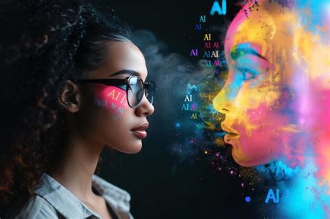 Ai Logo On Colorful Background Artistic Artificial Intelligence Design Creative Digital Concept