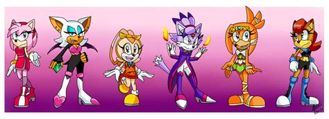 Sonic Girls Redesign By Katesempai46 On Deviantart