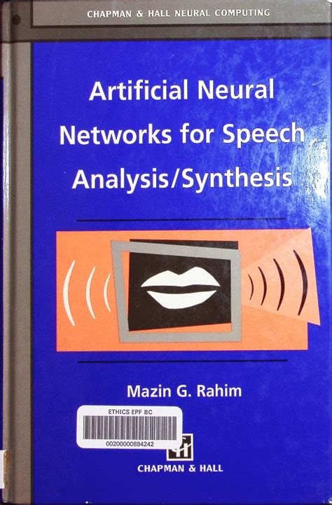 Artificial Neural Networks For Speech Analysissynthesis By Rahim