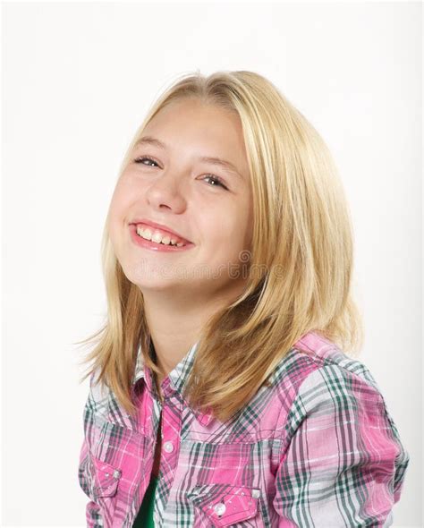 Junges Blondes Mädchen Stockfoto Bild Von Frau Schön 16298338
