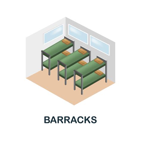 Barracks Icon 3d Illustration From War Collection Creative Barracks