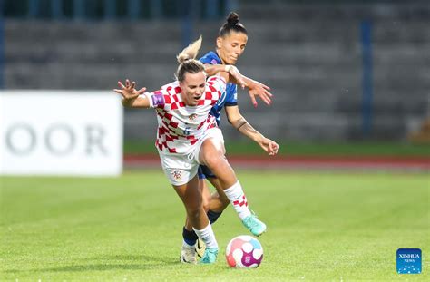 Qualifier For 2025 Womens European Football Championship Croatia Vs