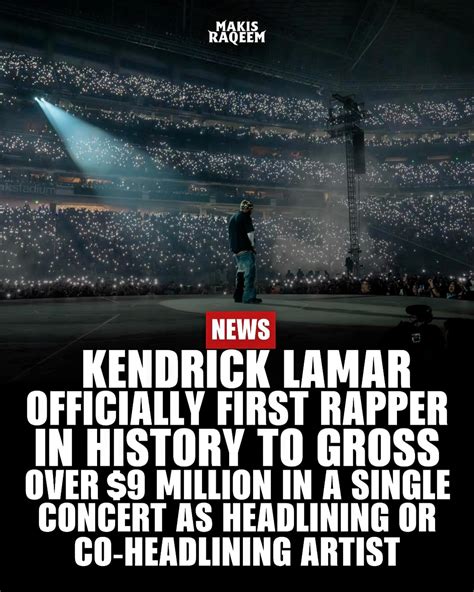 Makis Raqeem Kendrick Lamar Just Made History😤 As The First Rapper To