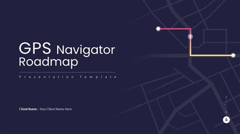GPS Navigator Roadmap Presentation Template For Powerpoint And Google Slides SlideKit