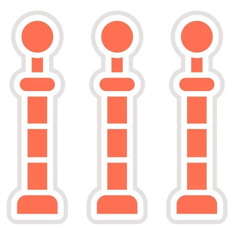 Premium Vector Bollards Vector Icon Design Illustration