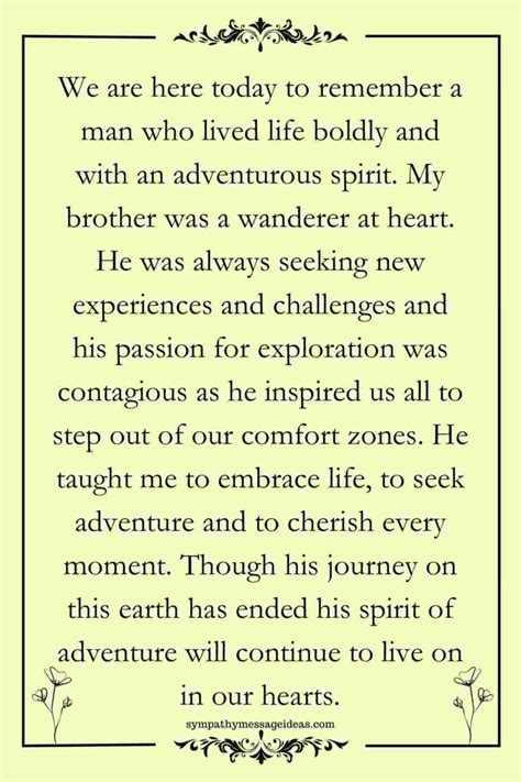 10 Eulogy Examples For A Brother Short Heartfelt And Touching