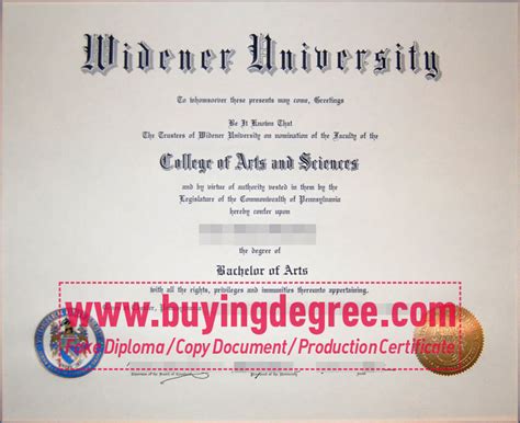 Steps To Order A Widener University Bachelors Degree