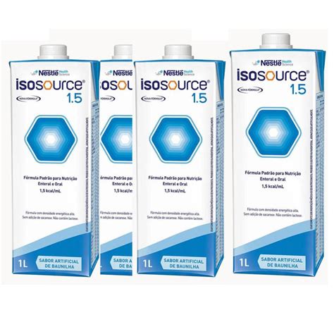 Isosource 1 5 1 Litro Kit Com 6 Unidades Nestle Nestlé Bebida Funcional Magazine Luiza