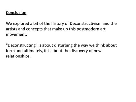 Deconstructivism Pptx