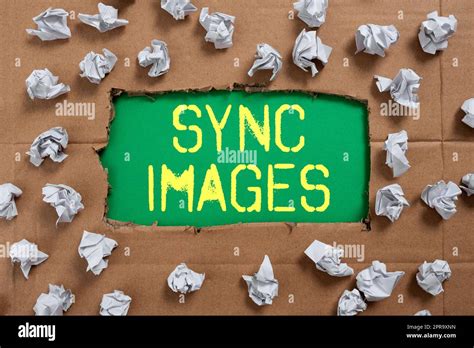 Conceptual Display Sync Images Concept Meaning Making Photos Identical