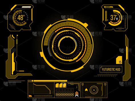 未来派的触摸屏用户界面平视显示器