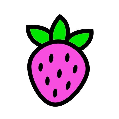 Premium Vector Simple Raspberry Icon