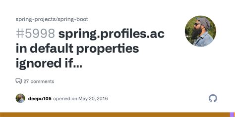Springprofilesactive In Default Properties Ignored If